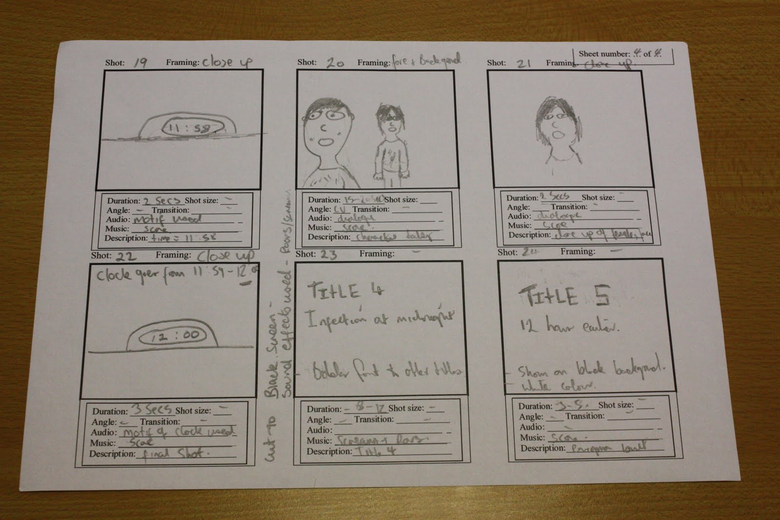 Practical Production: Storyboard