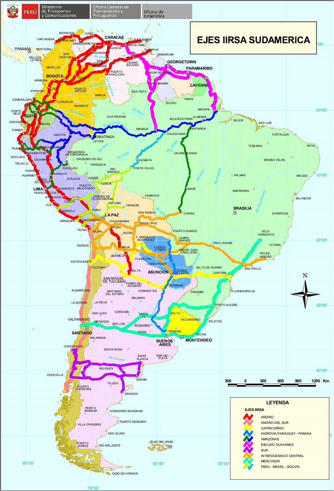 Por las Rutas del Perú: IIRSA - Red Vial de la UNASUR