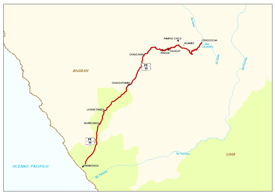 Por las Rutas del Perú: PE - 16 - Transversal