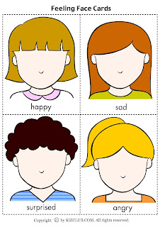 ENGLISH IS FUN: FEELINGS FACE CARDS