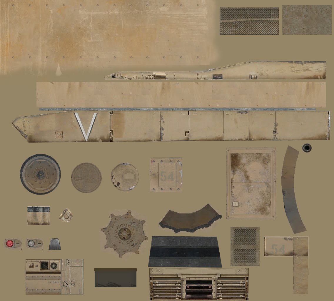Ian's 3D Work - Allan: 3D M1A1 Abrams tank project.