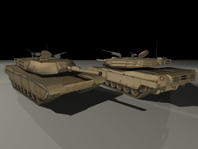 Ian's 3D Work - Allan: 3D M1A1 Abrams tank project.