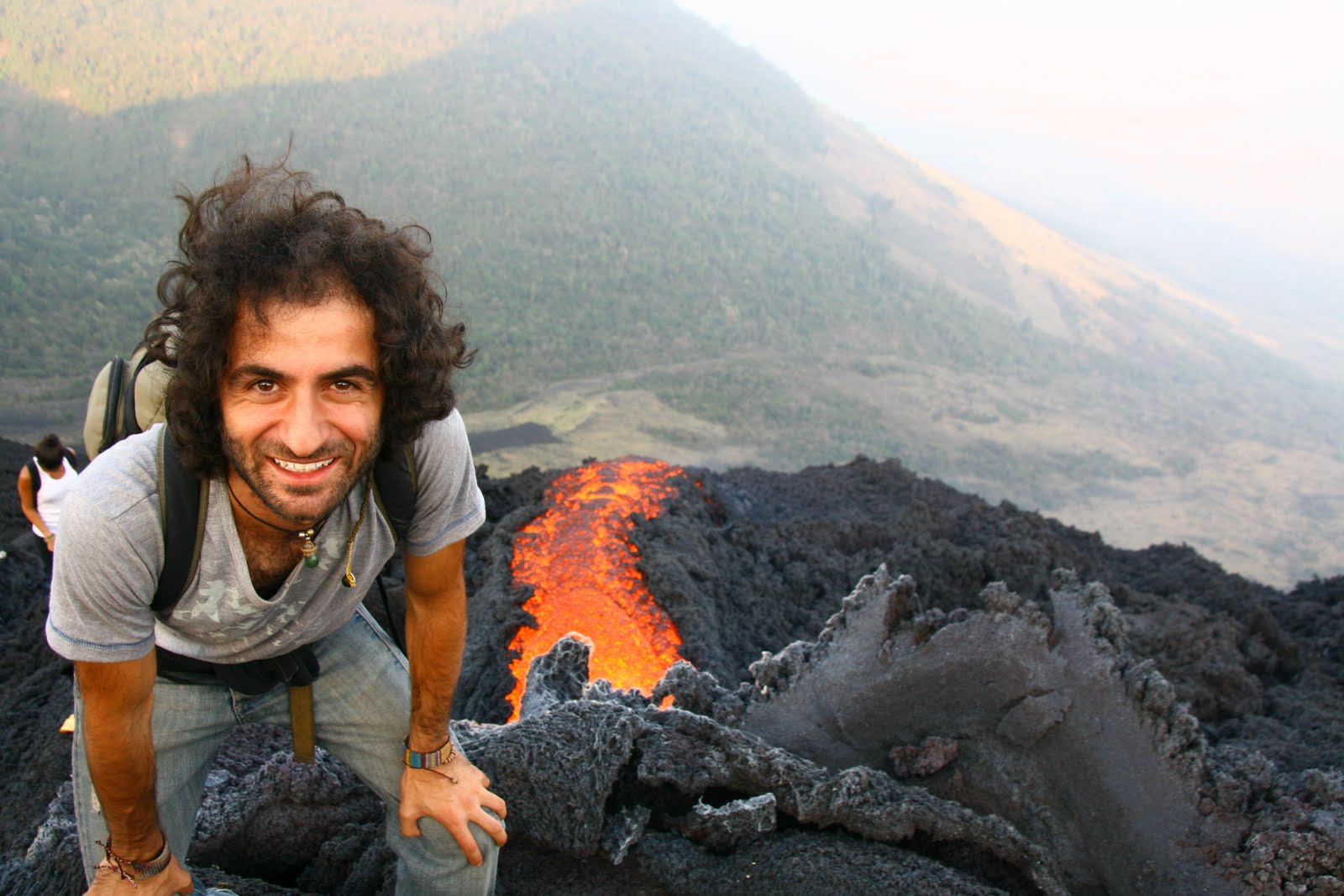 Ara Sarafian writer: Climb active volcano.... done!