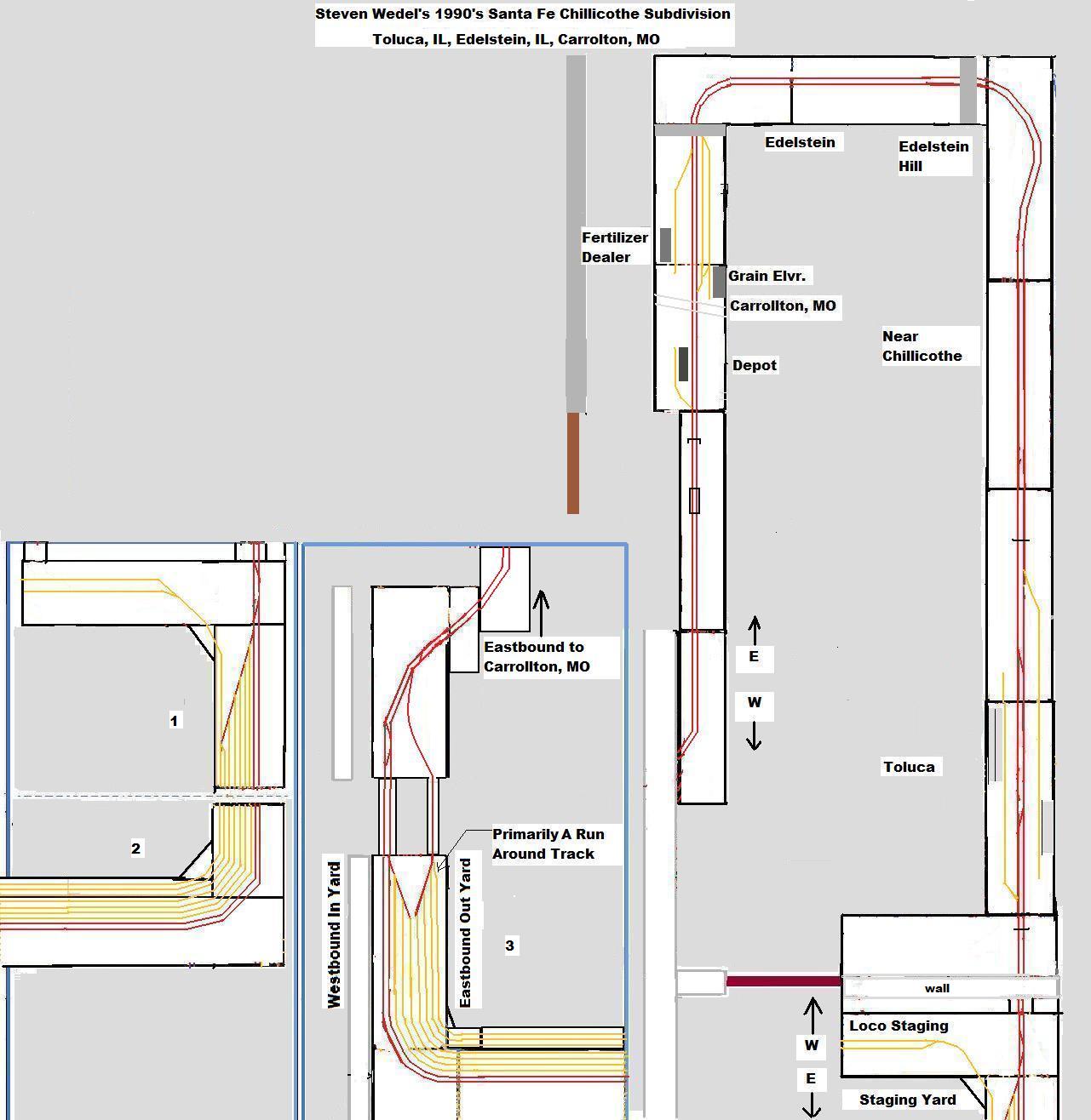 N Scale Chillicothe Sub: Staging Yard Progress and Track Plan