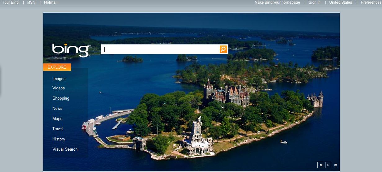 Singer Castle Blog & More: Boldt Castle on Bing, Microsoft's search site.
