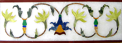 Taj Mahal Border Design Tile 10