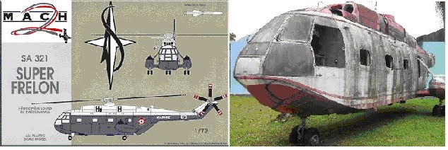 AIRPLANE SCALE MODELKIT: Aerospatiale SA-321 Super Frelon