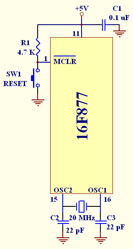 PCI-Hardware and Software: PIC 16F877 General using circuit