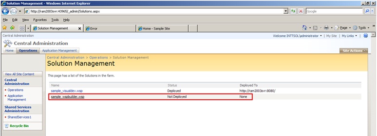 Hardik Shah Guru S Official Blog World Sharepoint 2007 Using