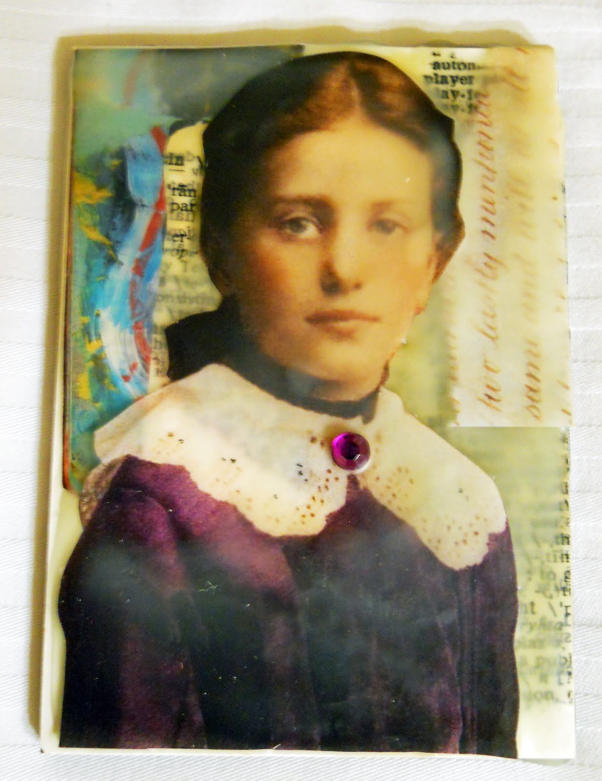 the last door down the hall: My Encaustic ATC's