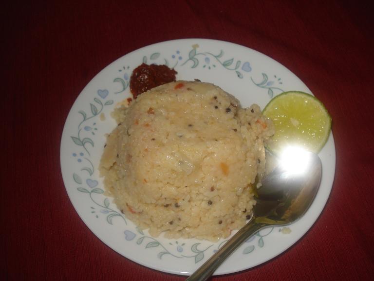 INDIAN RECIPES CORNER: Wheat Rava Upma(Godhuma Rava Upma)