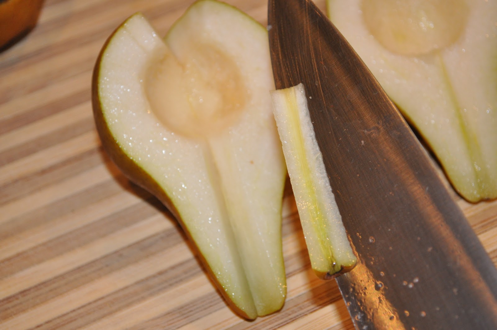 Shih's Cooking: How to core a pear