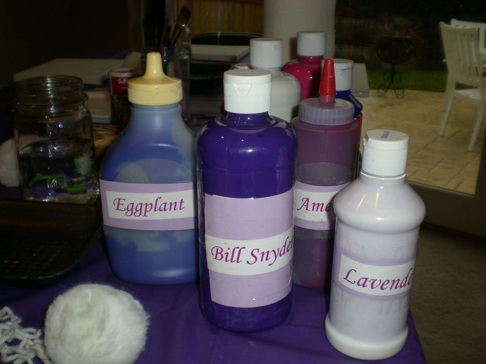 The Traveling Art Teacher: Reece's Purplicious Painting and Parfait Party