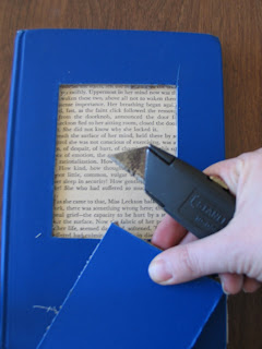 Art as Usual: Tutorial: "love you" Altered Book Photo Frame