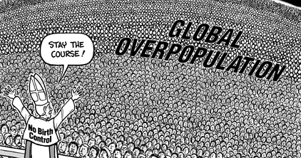 Overpopulation Editorial Cartoon