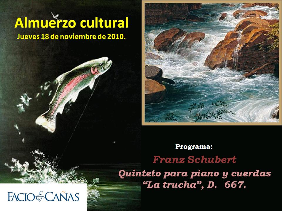 TRAIECTUS: Almuerzo cultural: Franz Schubert - Quinteto para piano y ...