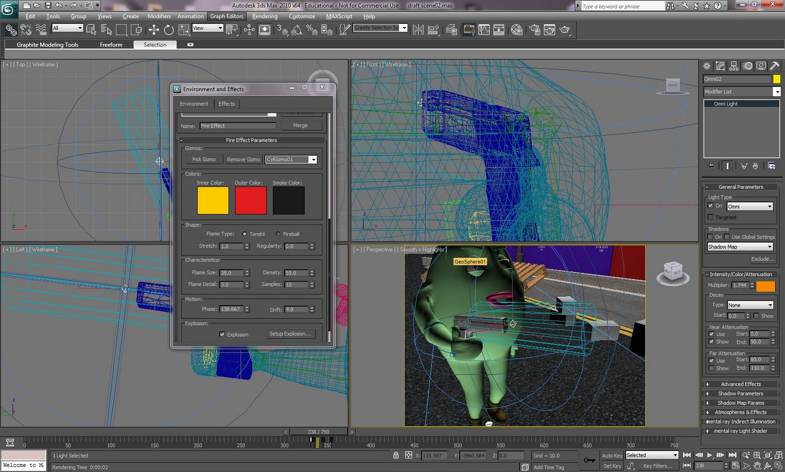 WIT 3ds max: The Gun Fire