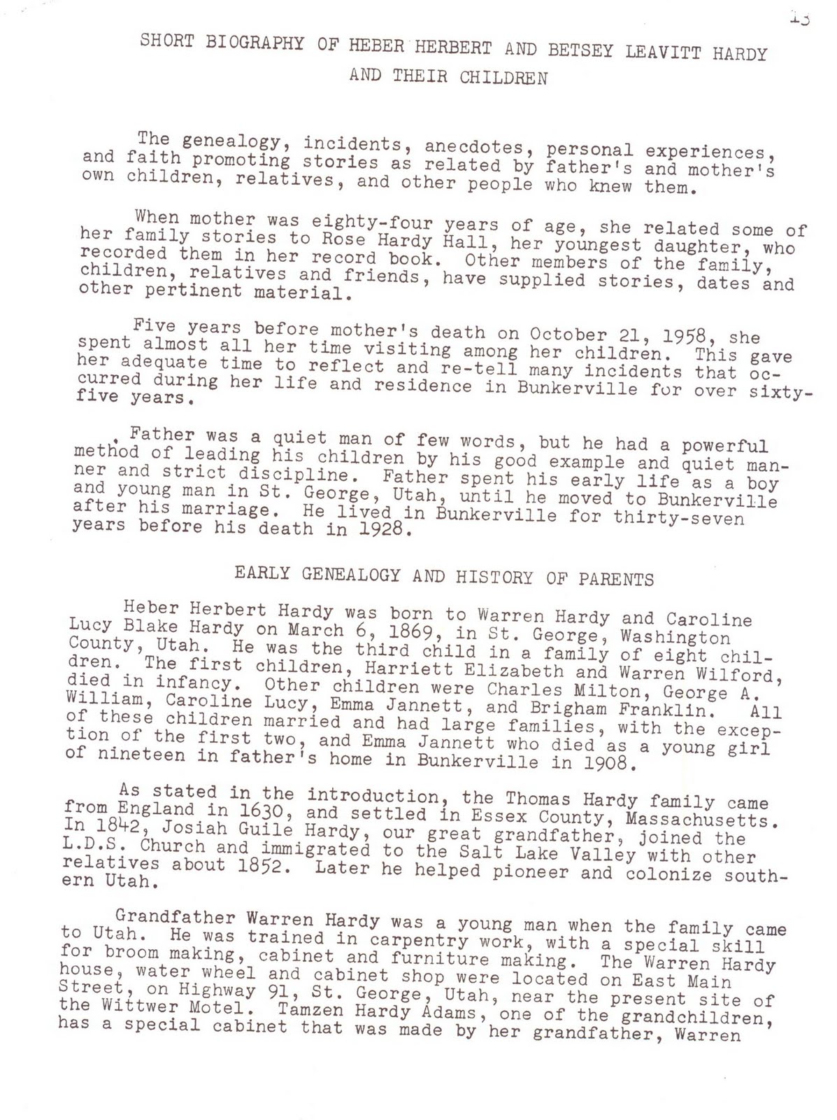 Dudley Hardy Family Tree: Life History of Herber Herbert Hardy