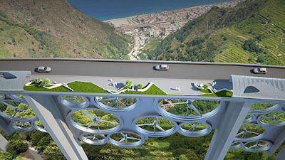 the roof above my head: Wind Turbine Bridge Transforms Italian Viaduct ...