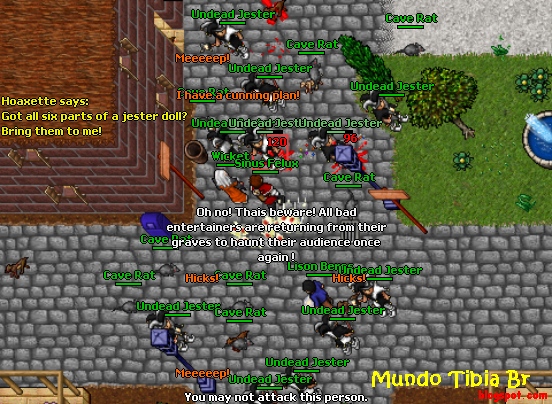 Invasão de Undead Jesters - Mundo Tibia Br | Notícias, Downloads e ...