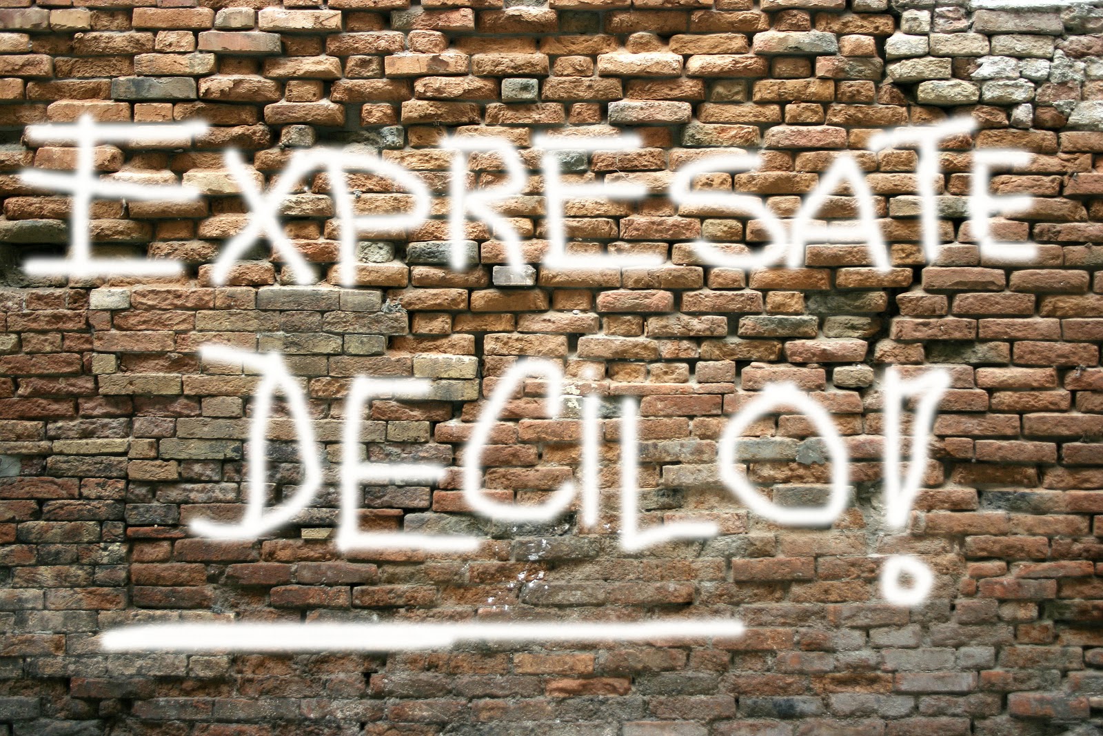 PARA! DECILO! y EXPRESALO!