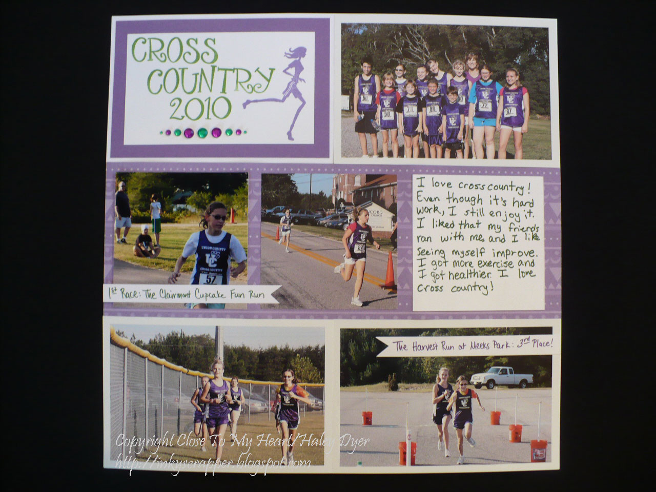 The Inky Scrapper: Cross Country 2010 Layouts