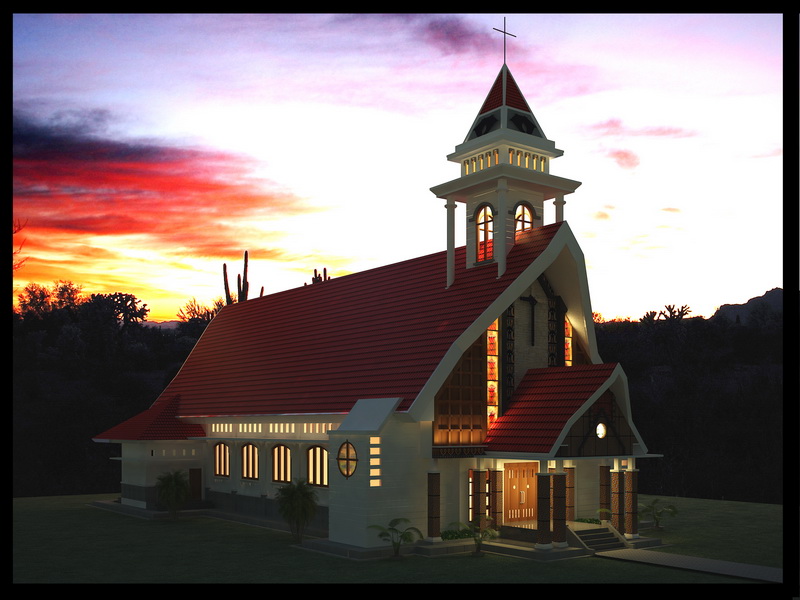 interior design home: GEREJA TORAJA - Kab.Malinau Kalimantan Timur
