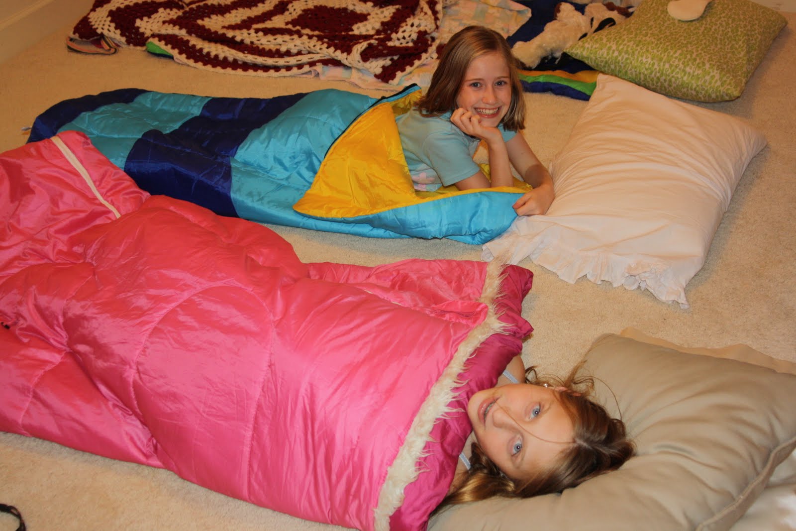 ECS Seniors 2011: 12th/6th Grade Girls Sleepover!