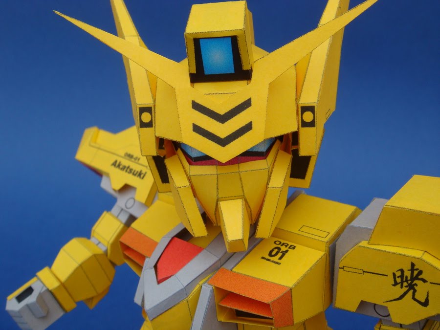 Atochero Papercrafts: SD ORB-01 Akatsuki (by wxy)
