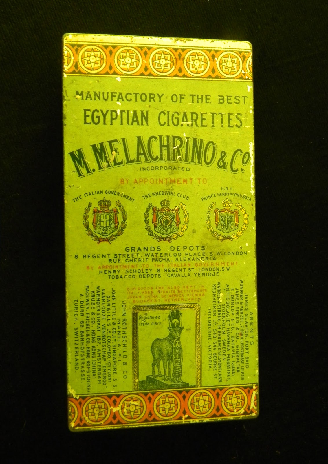 Ken Scott American Frontier Artist: EGYPTAIN CIGARETTE TIN WATERCOLOR SET