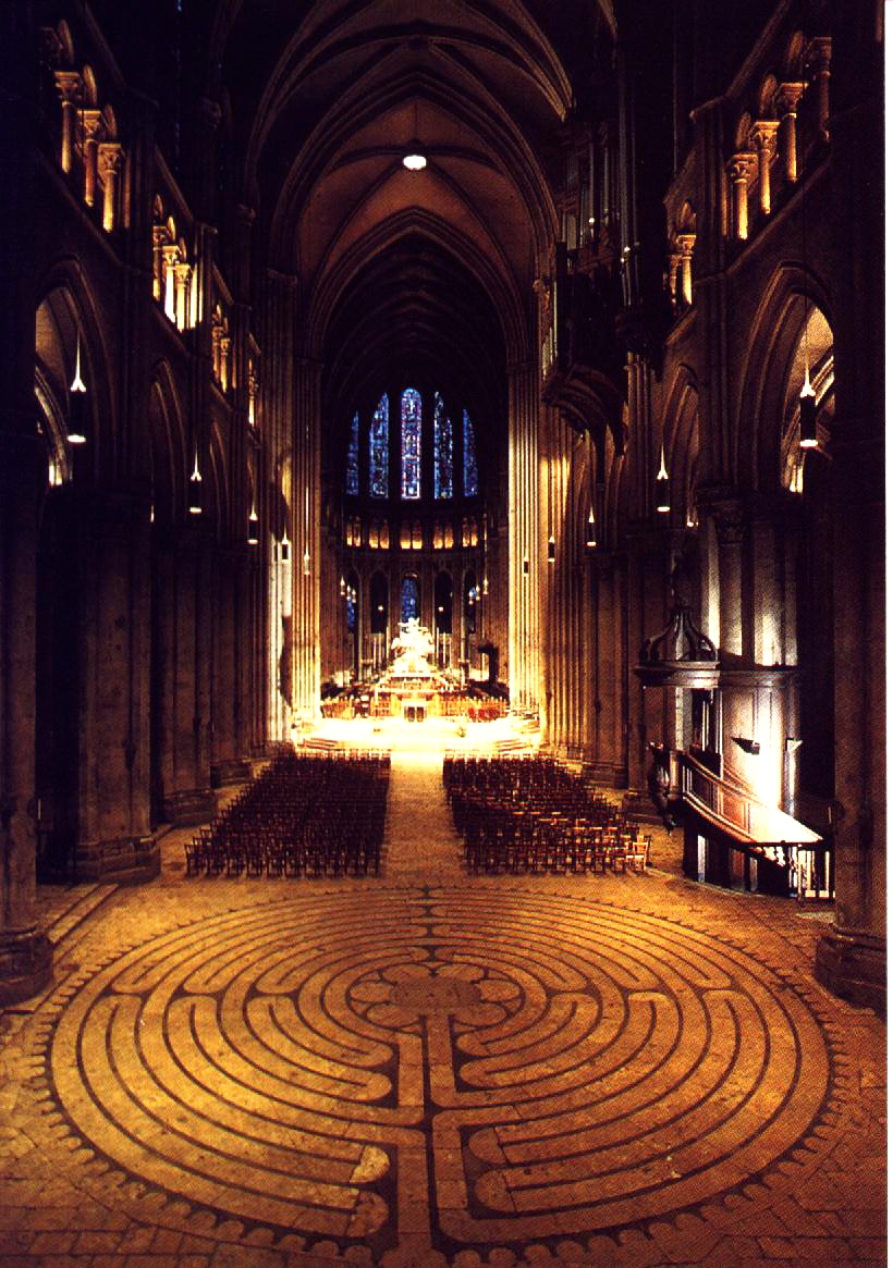 The labyrinth in the Cathedral Basilica of Our Lady, 1194-1220 ...