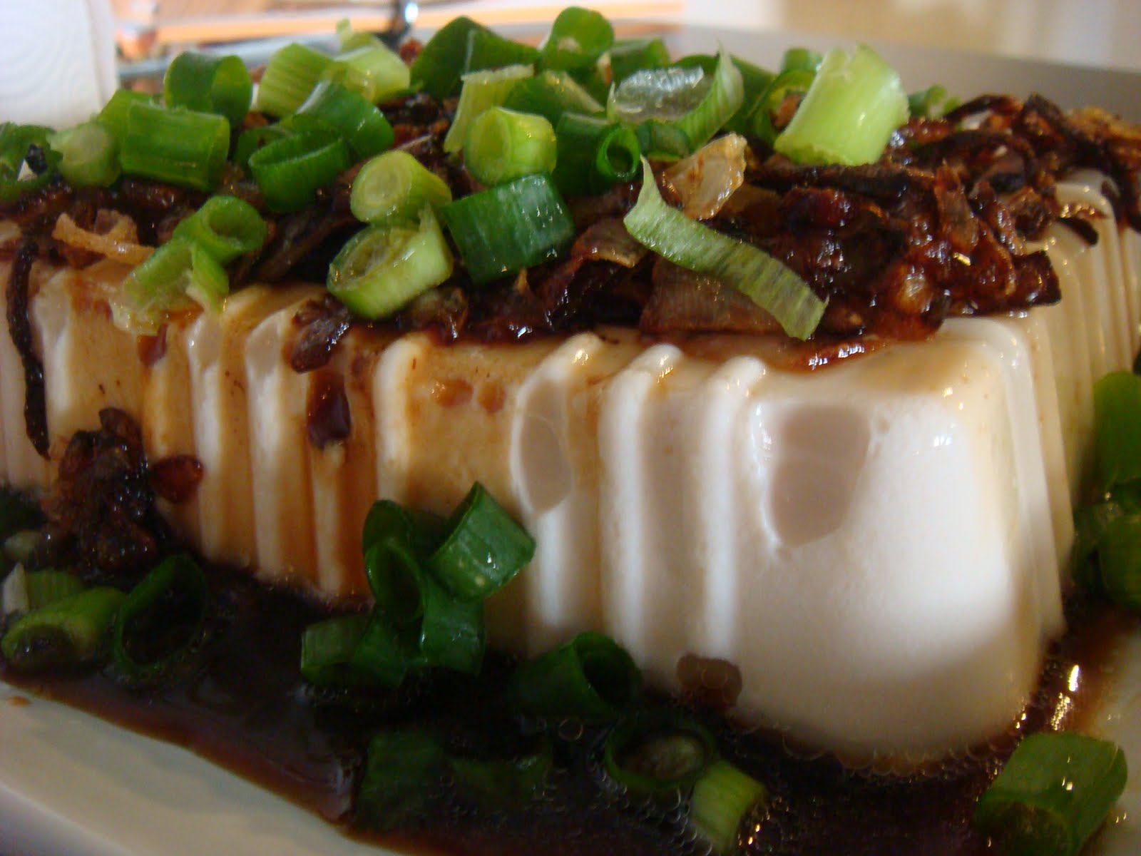 sweetcraze: Silken Tofu with soy sauce