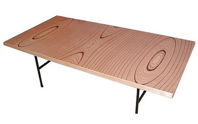 Green Bee: Wood Grain Coffee Table