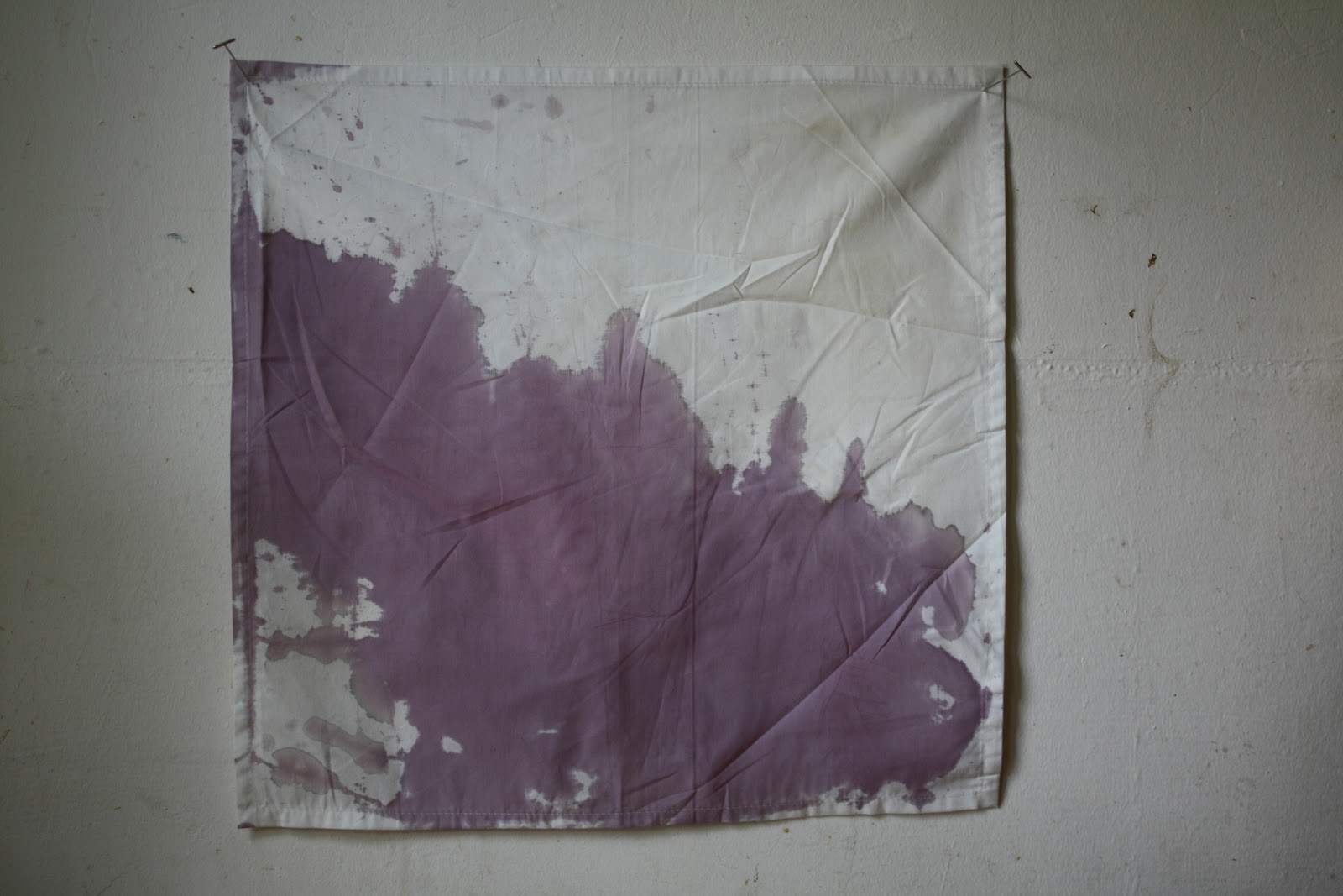 Pictures From My Window: 3 stained napkins