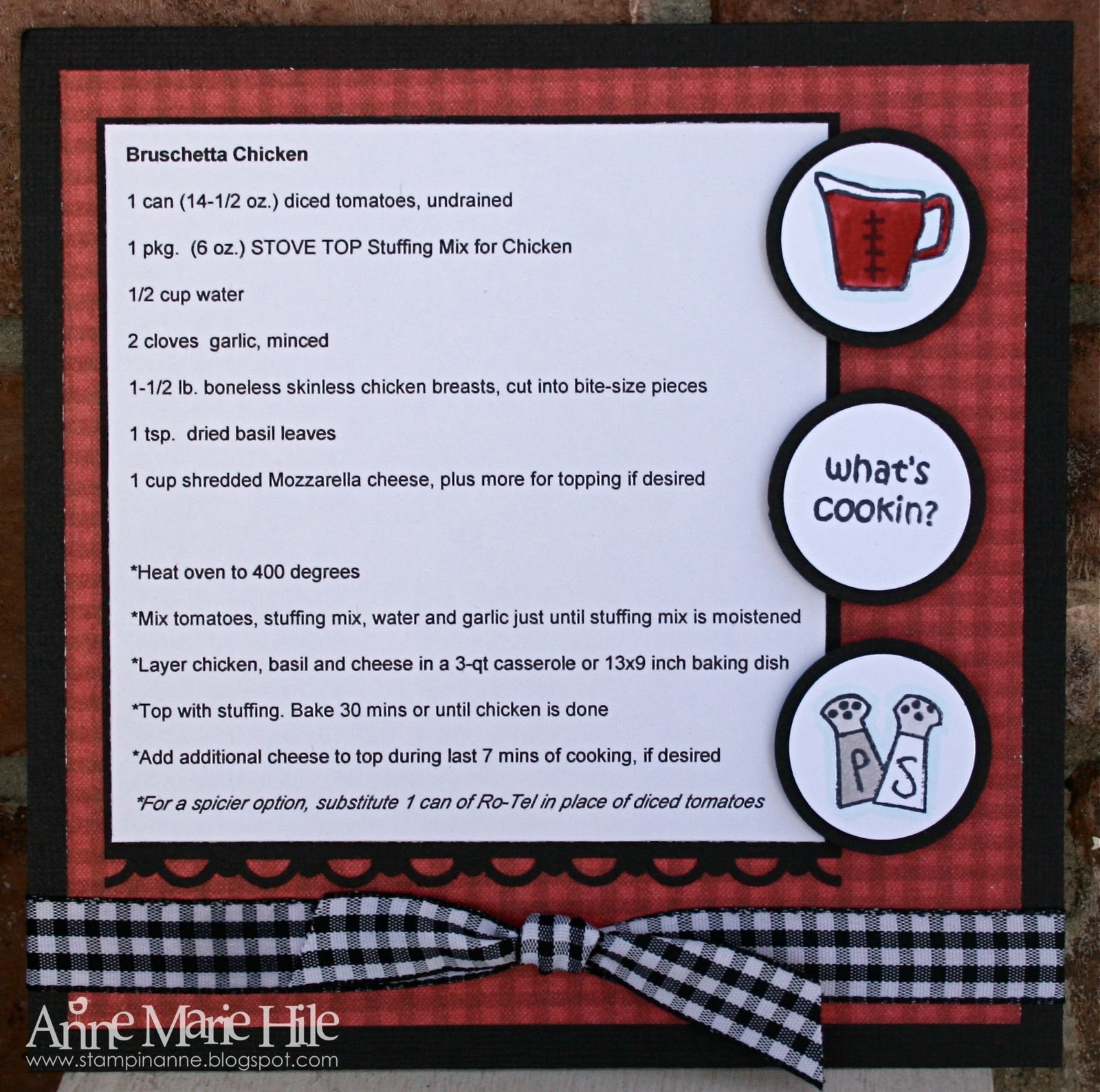 Stampin' Anne: Recipe Swap