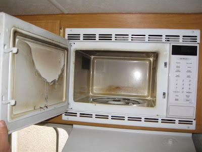 obie miller: RV Microwave Review - Travel Trailer RV Microwave Fire