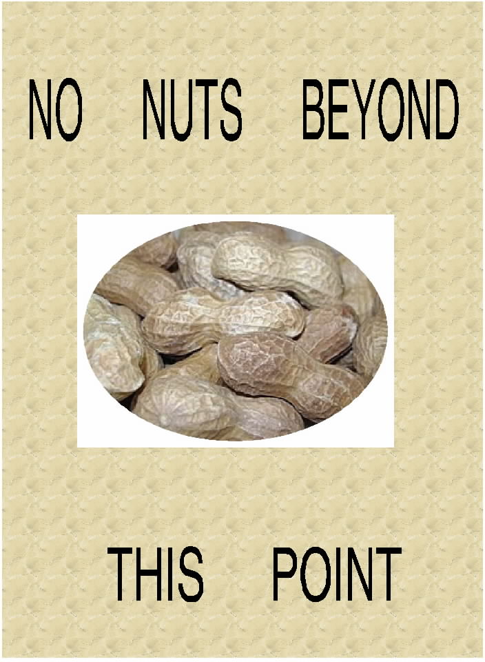 Free Posters and Signs: No Nuts Beyond this Point