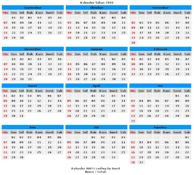 Konsep 49+ Gambar Kalender Tahun 2008