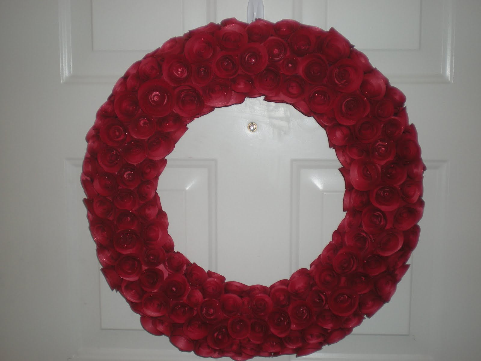 Eden's Flower Garden: Paper Rose Wreath
