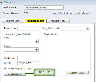 The QuickBooks Diva: Paying vendors via direct deposit in QuickBooks