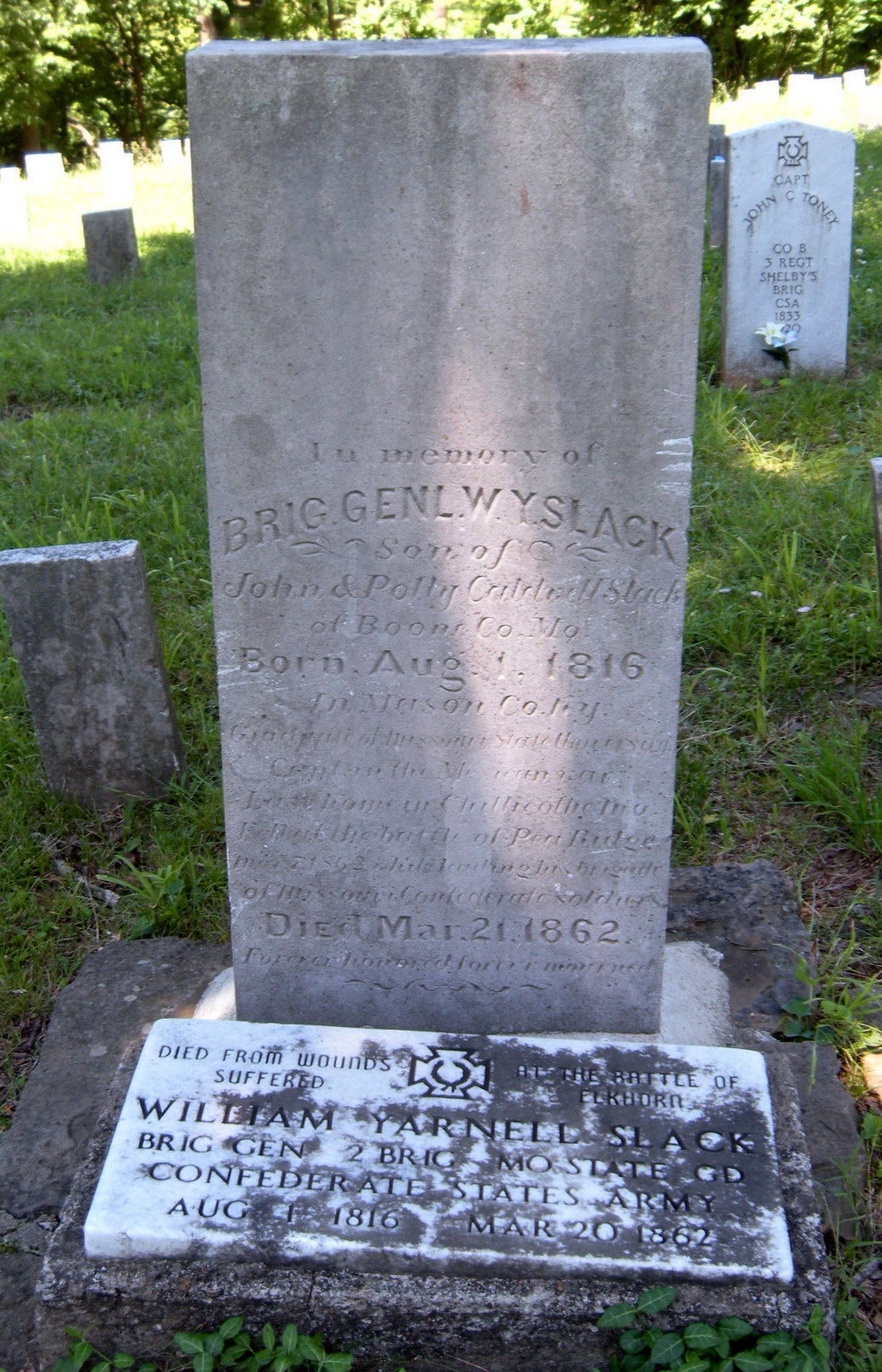 Escape to the Silent Cities: Famous File: General William Yarnell Slack