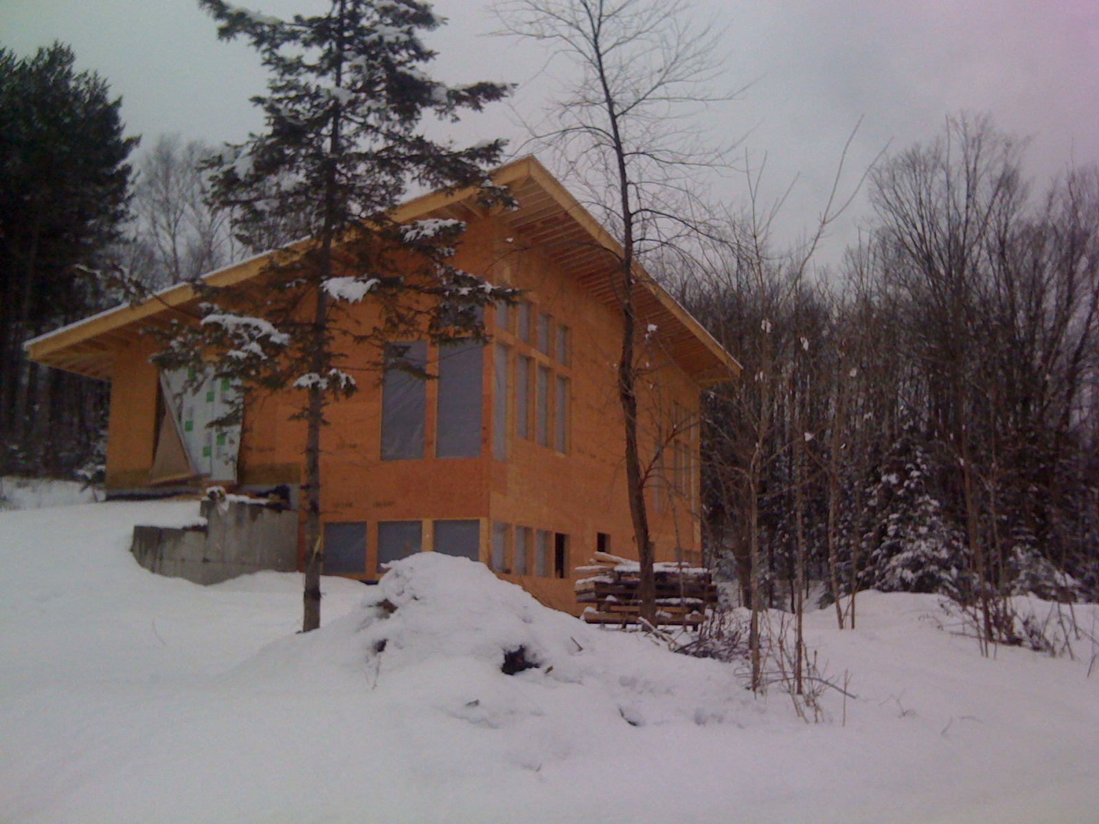 Lian Brehm Art at Stone Bottom House and Studio: Roof overhangs and ...