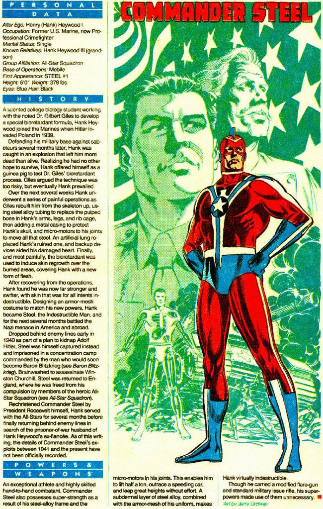 The Dork Review: Monday Who's Who: Commander Steel and Steel