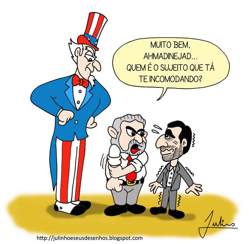 Julinho e seus desenhos: Charge