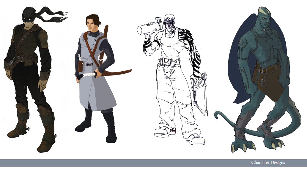 All aboard on the Night Train: Characters Designs from various projects