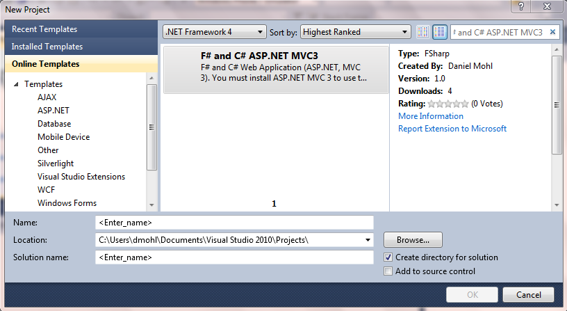 Random Ravings of a Red Headed Code Monkey: New F# ASP.NET MVC 3 ...