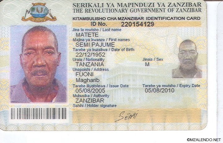 ZANZIBAR NI KWETU: Foreigners in Zanzibar to Be Given Zanzibar Identity ...