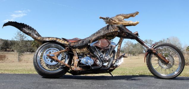 what an idea sirji!....GatorBike: the alligator motorbike that helps to ...