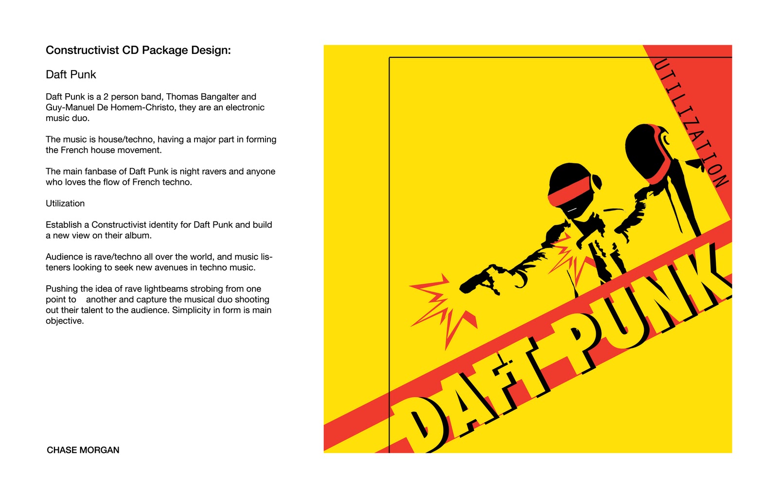 DES HIS F10 - CHASE: Constructivist CD Design