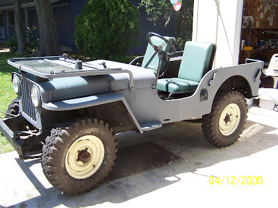 busplunge: Primer Colors - Ed's Jeep Waiting For Paint 1946 CJ2A